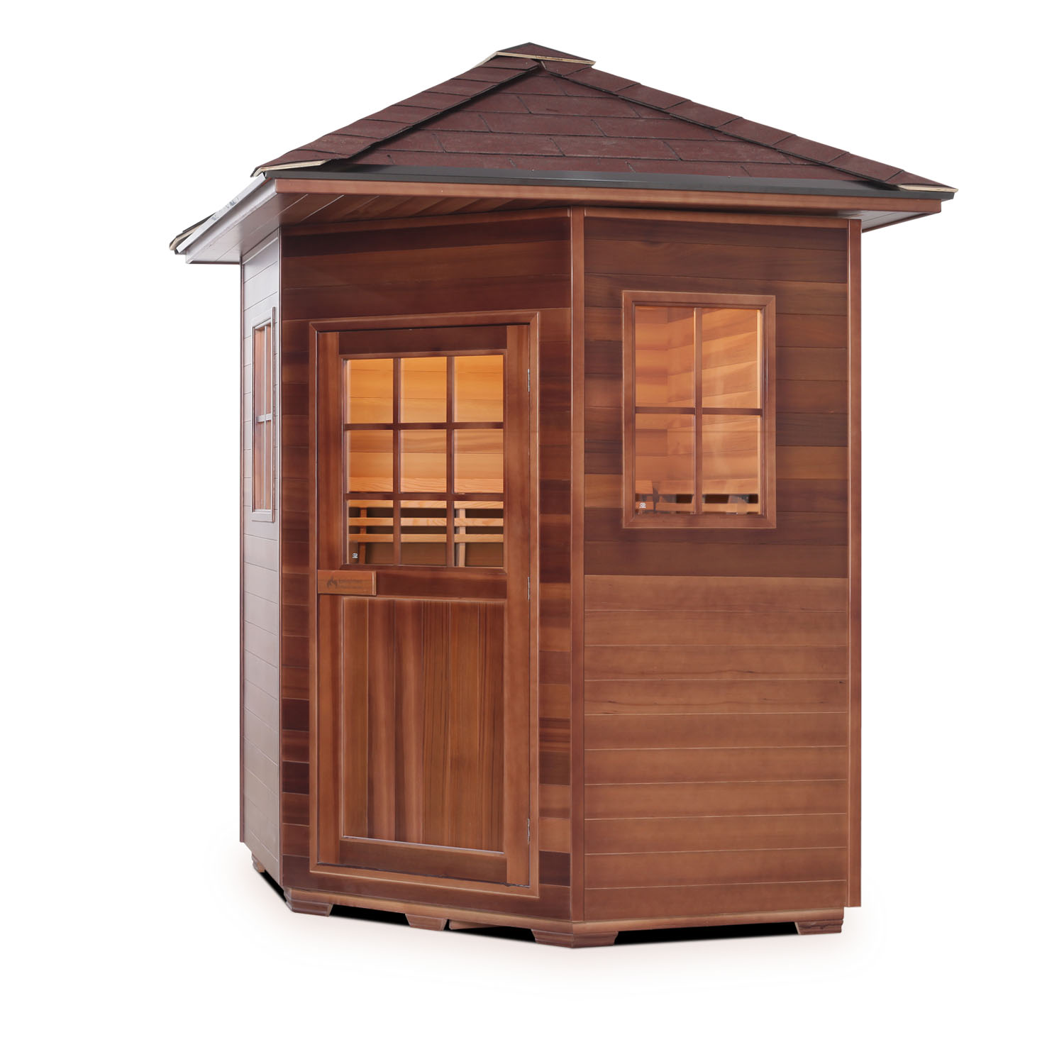 3 Person Corner Outdoor Traditional Sauna | Moonlight series ...